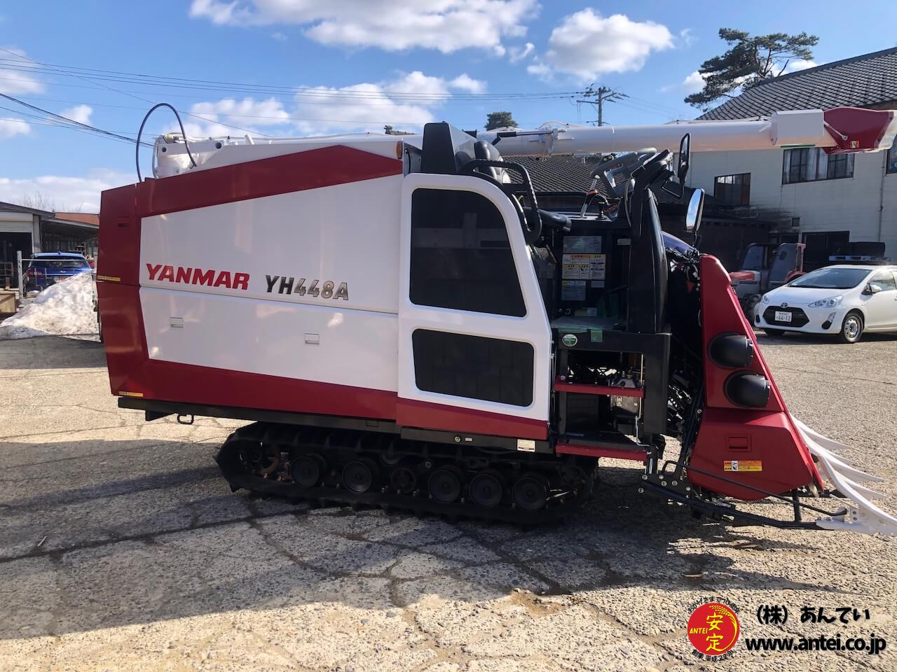 新型4条刈の48馬力ヤンマーコンバインYH448A ⚙ 中古農機具専門店 - (株) あんてい